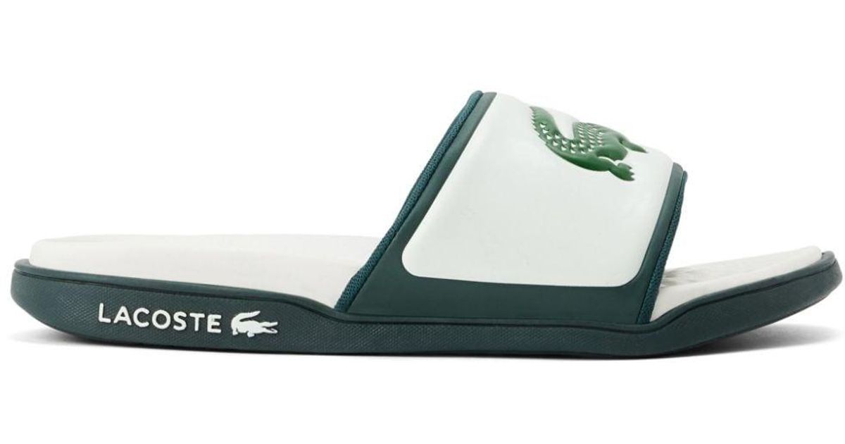 Lacoste Serve Dual Slides in Green for Men | Lyst UK