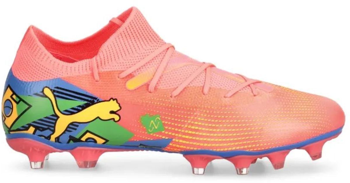 PUMA X Neymar Jr Future 7 Match Cleats in Pink for Men | Lyst