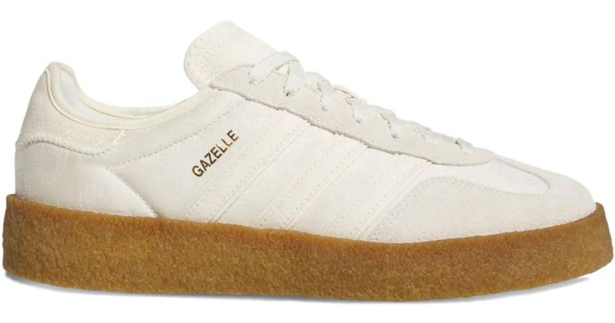 adidas X Edison Chen Gazelle Clot Lace-Up Sneakers in White for Men | Lyst