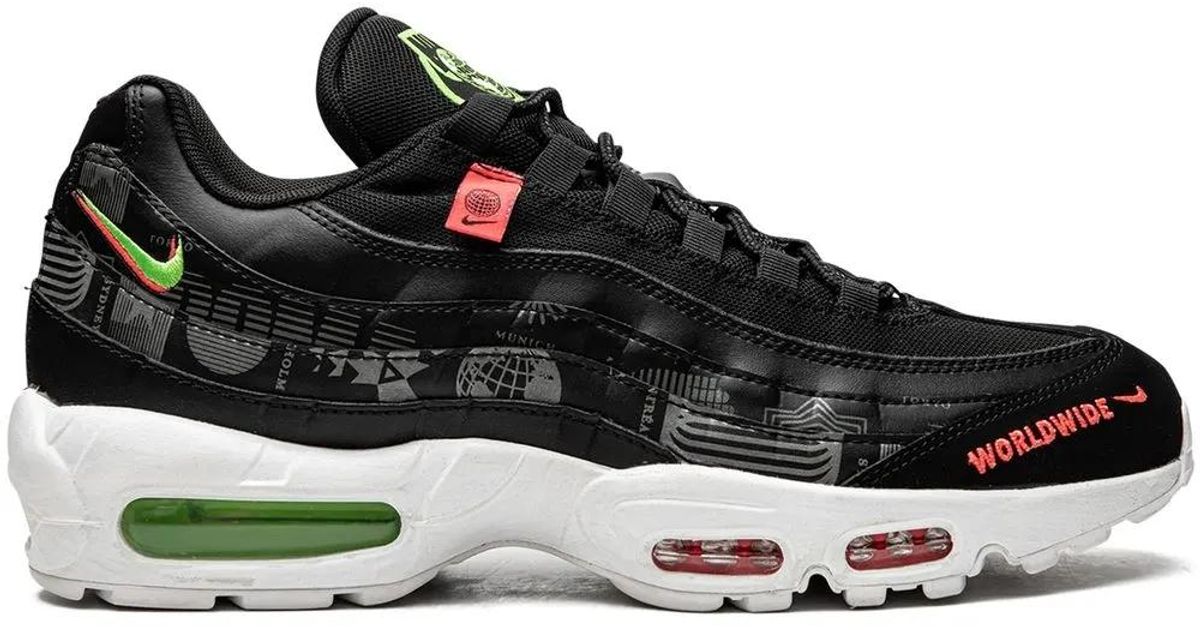 Nike Air Max 95 Se Worldwide Sneakers in Black | Lyst
