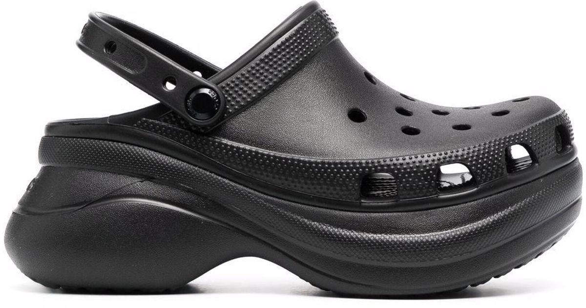 Crocs™ Chunky Platform Slides in Black for Men - Lyst