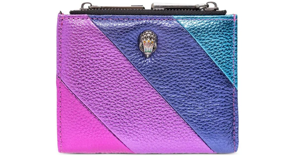 Kurt Geiger Mini Eagle-Head Wallet in Purple | Lyst