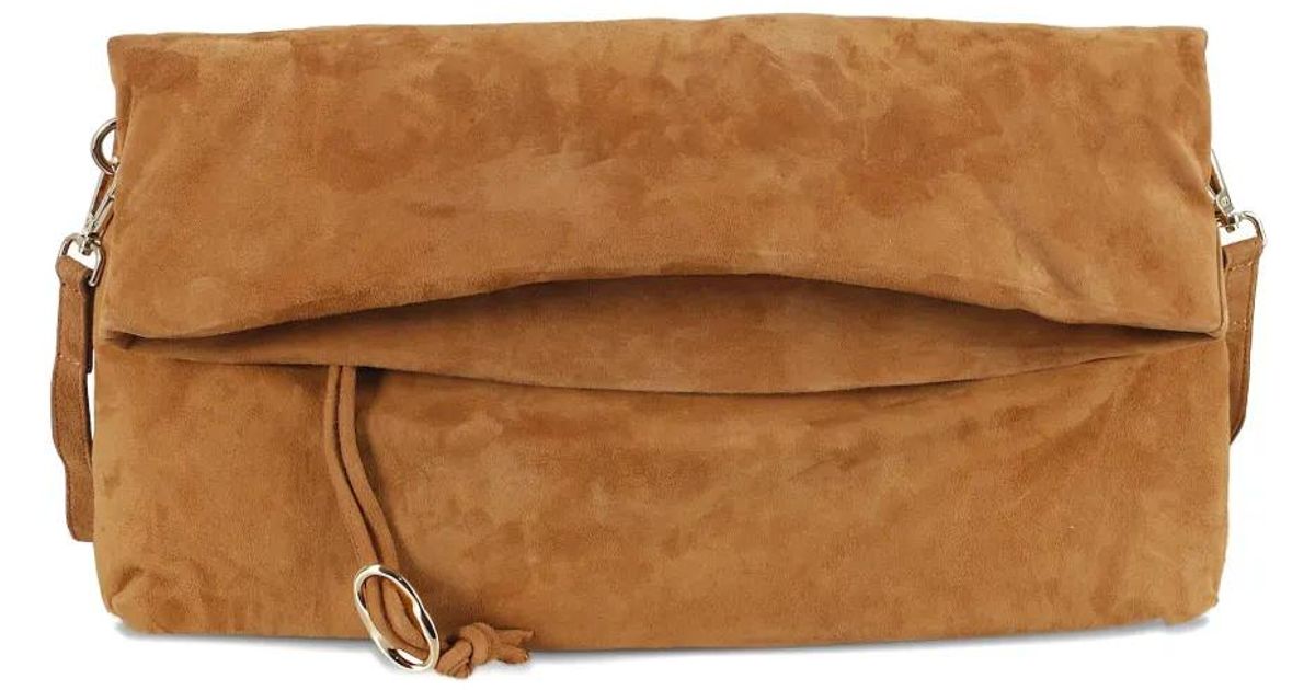 Tela Draped Bag in Brown | Lyst Canada