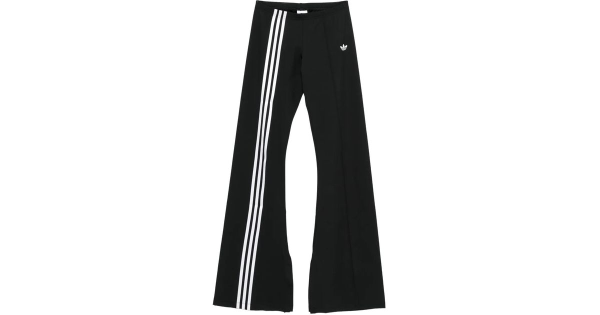 adidas Ribbon Flares in Black | Lyst UK