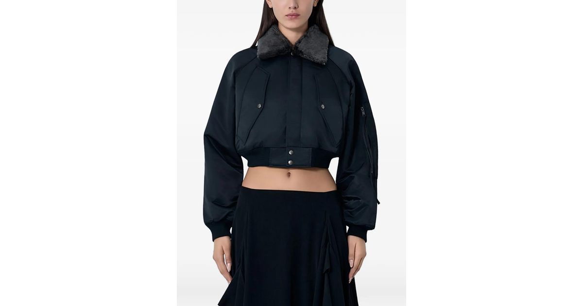 Limi Feu Collar Snap-Button Jacket in Blue | Lyst