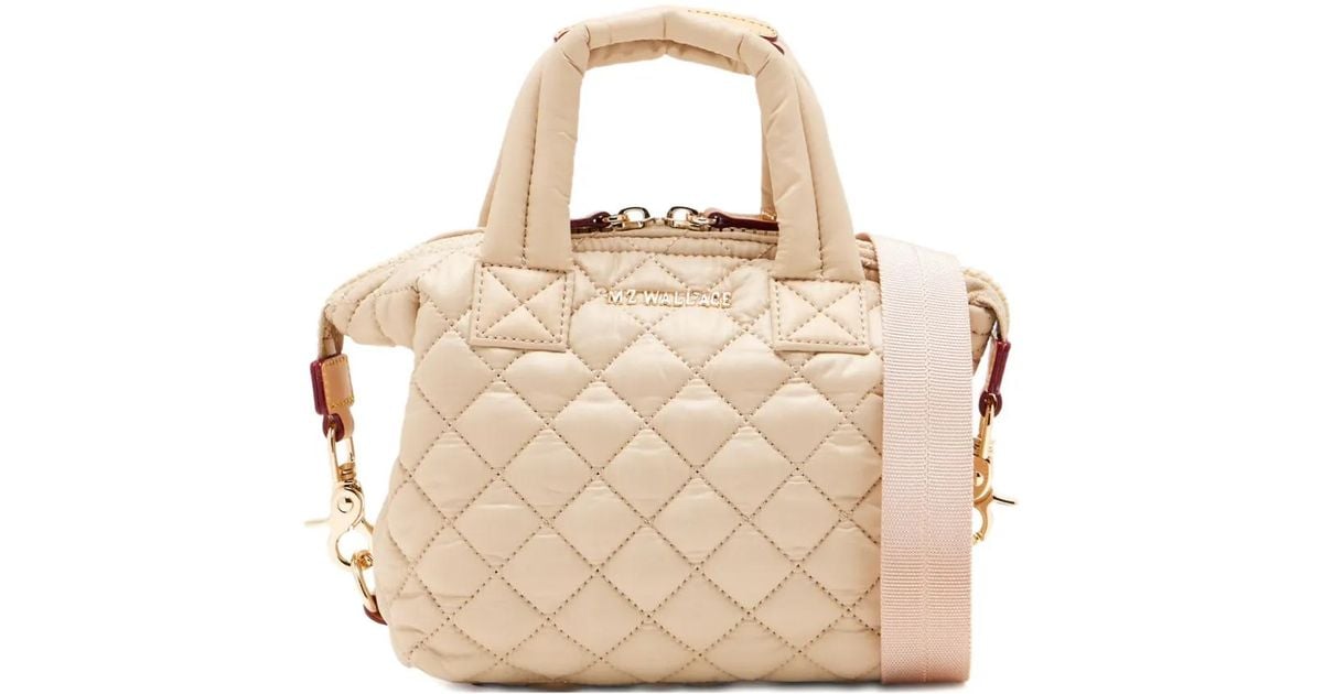 MZ Wallace Micro Buff Sutton Tote Bag in Natural | Lyst UK