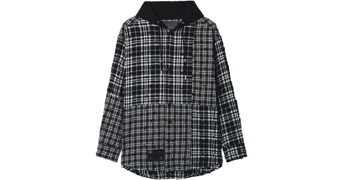 Musium Div. Checked Sweater in Black for Men | Lyst UK