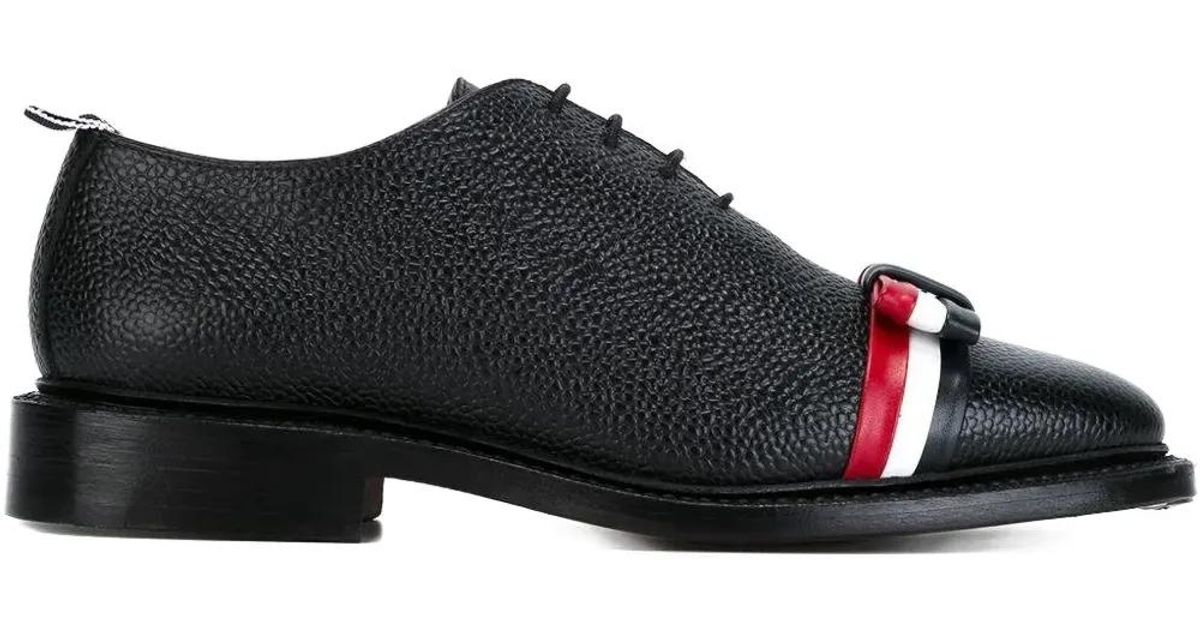 Thom Browne Wholecut Oxford Shoes in Black | Lyst UK