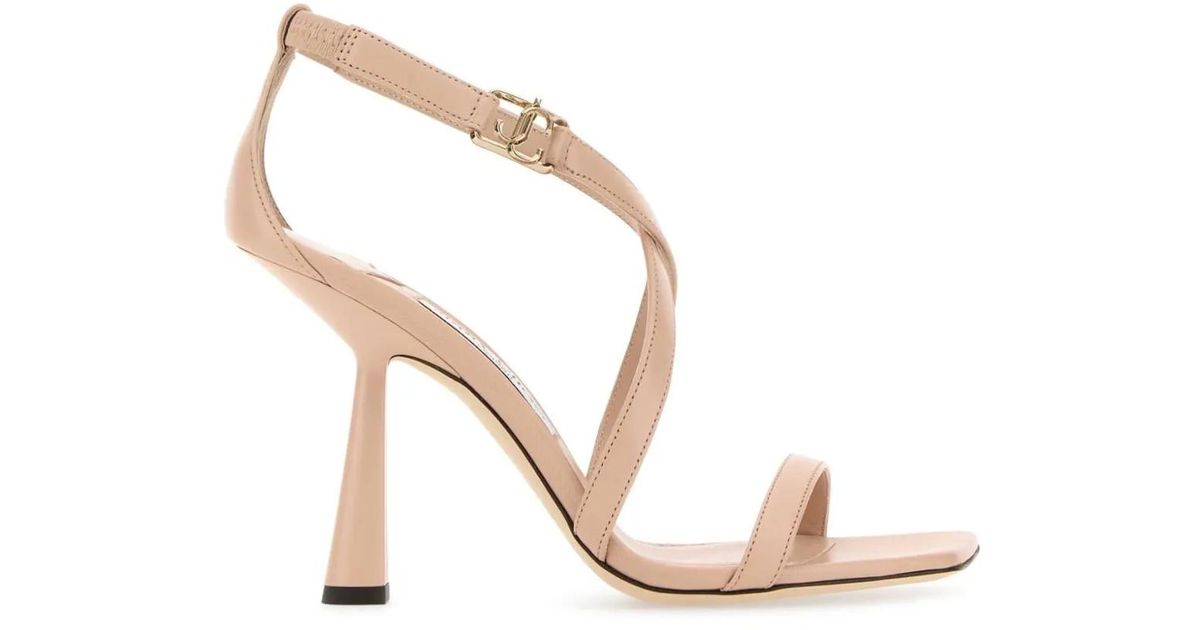 Jimmy Choo Jessica Open-Toe Sandals in Pink | Lyst