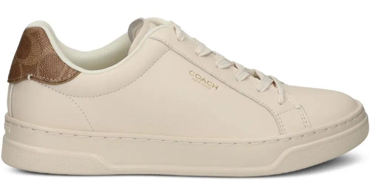 COACH Baskets High Line À Logo in Natural | Lyst