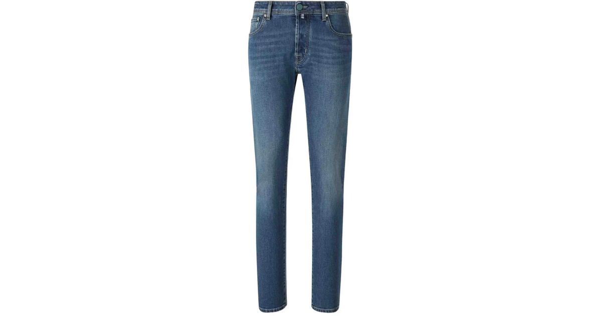 Jacob Cohen Logo-Patch Denim Jeans in Blue for Men | Lyst UK