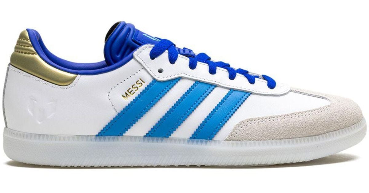 adidas X Lionel Messi Samba Sneakers in Blue for Men | Lyst UK