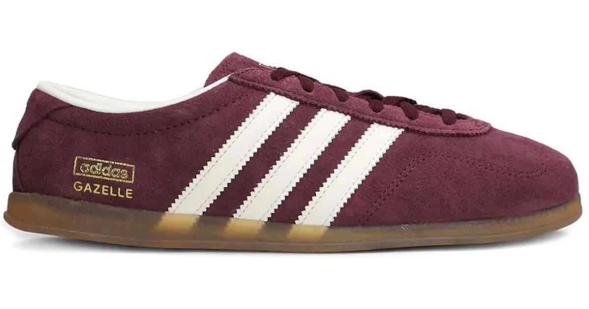 adidas Gazelle Lo Pro Striped Suede Sneakers in Purple | Lyst UK