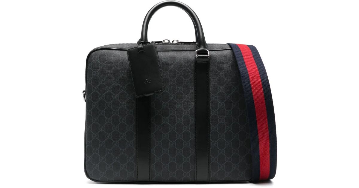 Gucci Gg Briefcase in Black for Men | Lyst UK
