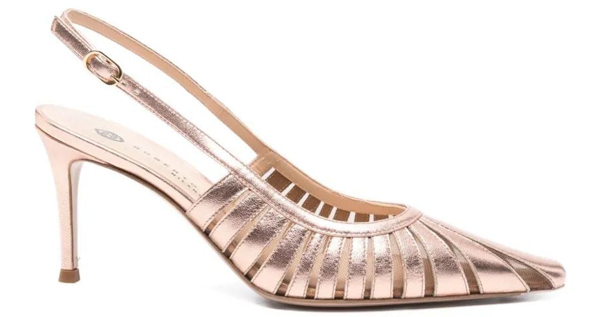 Roberto Festa Sunny Pointed Cut-Out Pumps in Pink | Lyst