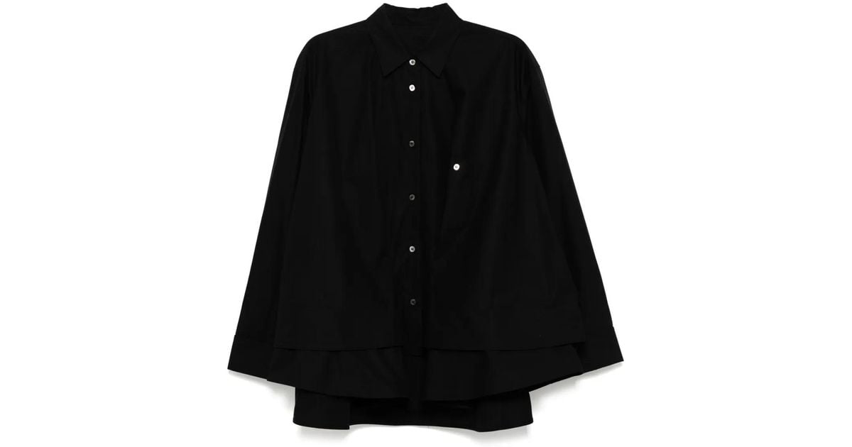 JNBY Drawstring Shirt in Black | Lyst