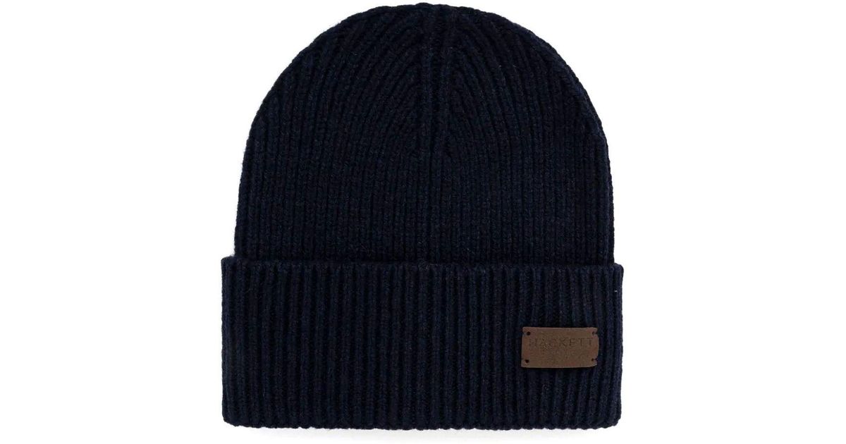 メンズ Hackett アップリケ ビーニー ブルー | Lyst