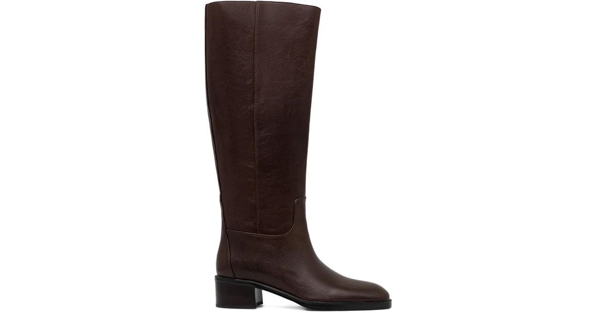 Jeffrey Campbell Lada Block-Heel Boots in Brown | Lyst