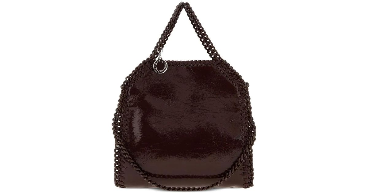 Stella McCartney Falabella Mini Bag in Brown | Lyst UK