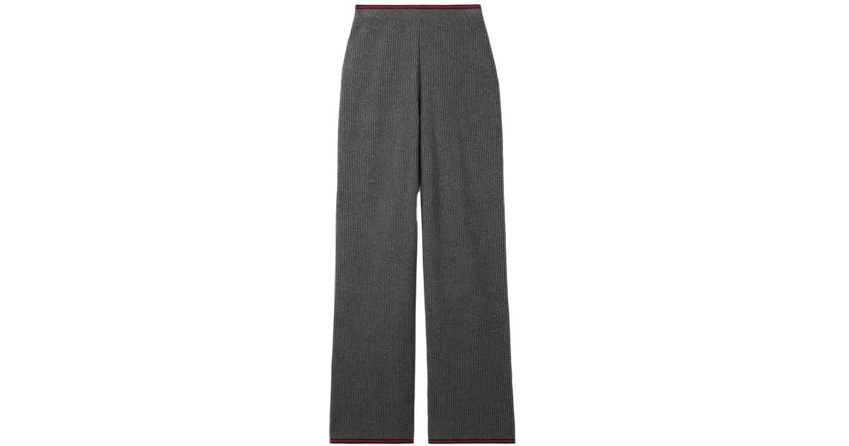 Gucci Felted Trousers in Gray | Lyst