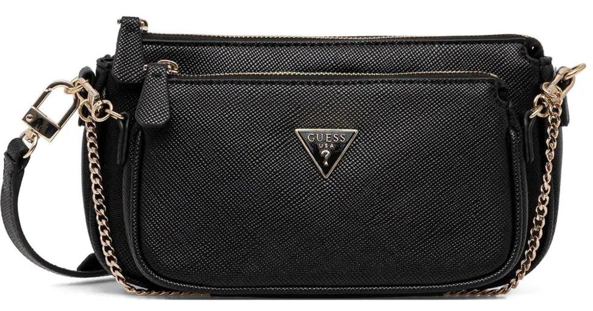 Guess Mini Noelle Chain-Strap Crossbody Bag in Black | Lyst