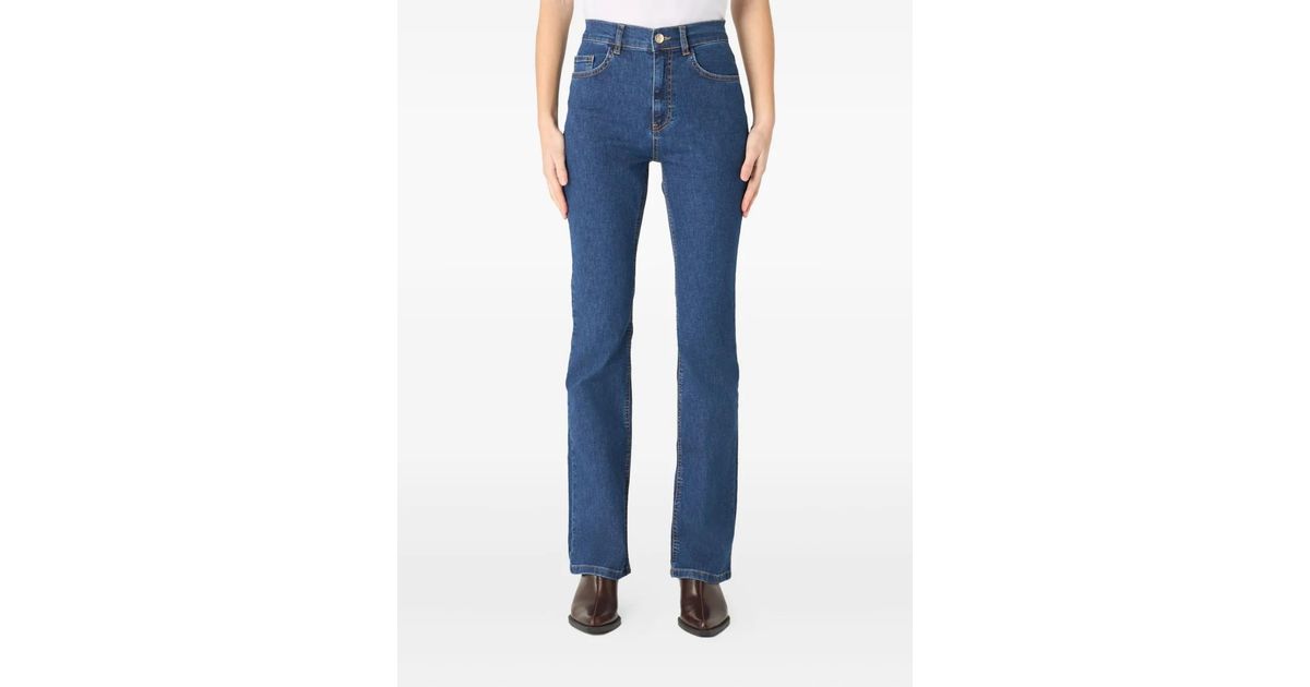 Marella High-Waisted Jeans in Blue | Lyst UK
