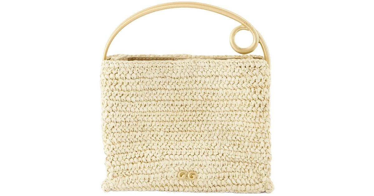Cult Gaia Lalli Bucket Bag in Natural | Lyst