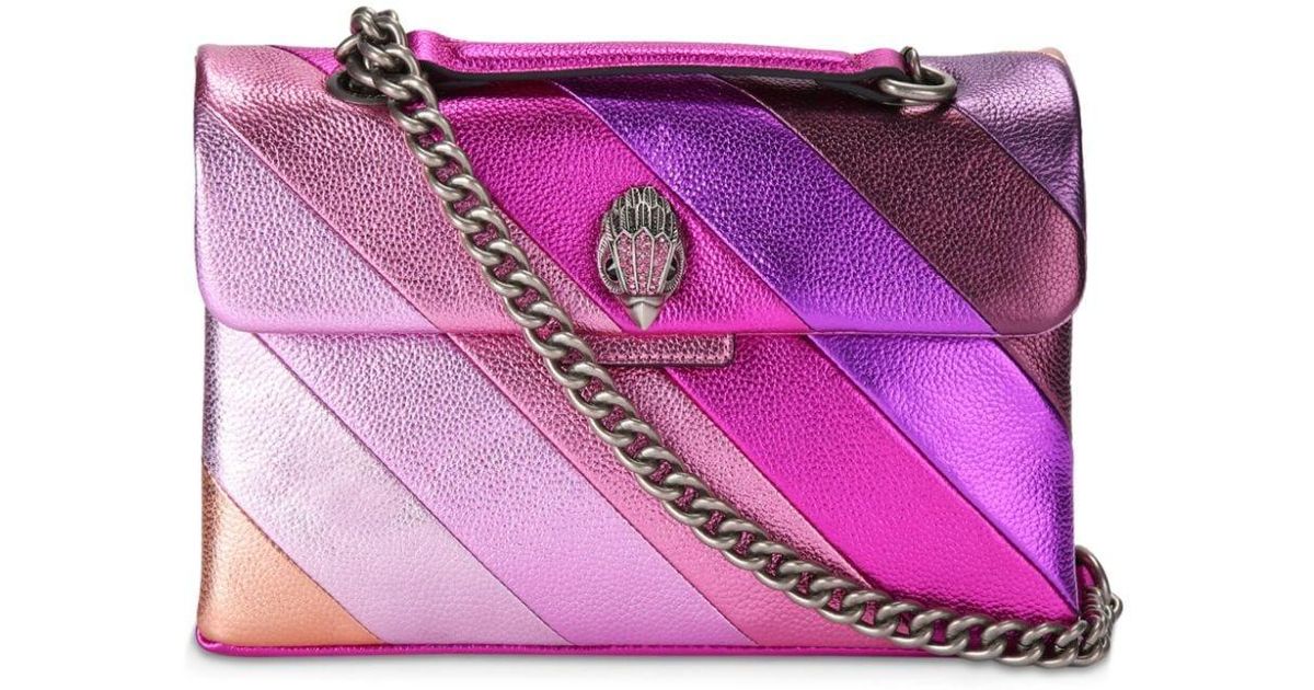 Kurt Geiger Kensington Metallic Tote Bag in Purple | Lyst