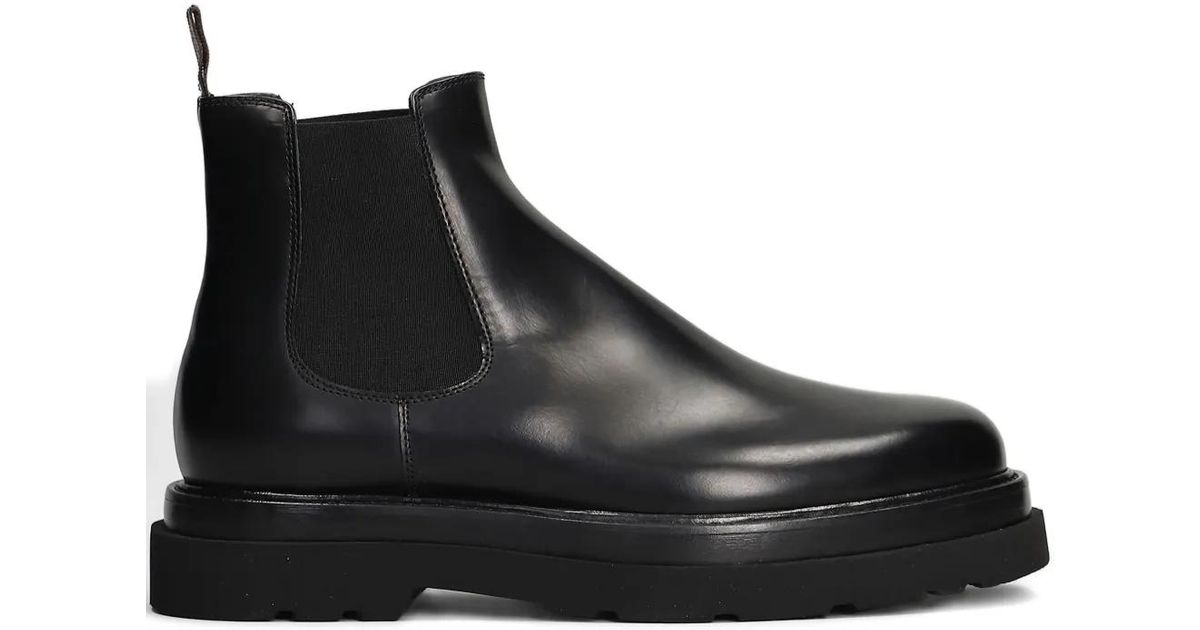 Paul Smith Pull-Tab Platform Boots in Black for Men | Lyst