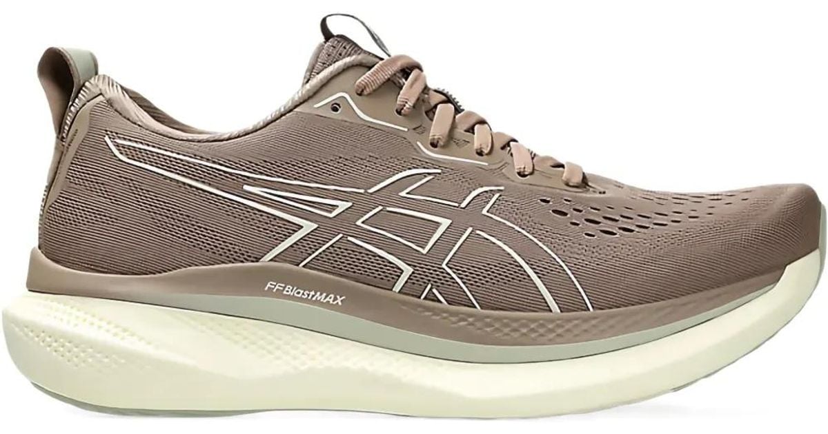 Asics Glideride Max Lace-Up Fastening Sneakers in Brown for Men | Lyst UK