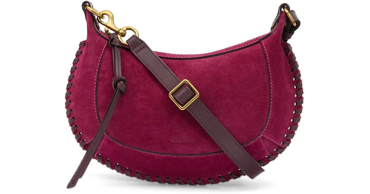 Isabel Marant Oskan Moon Bag in Purple | Lyst