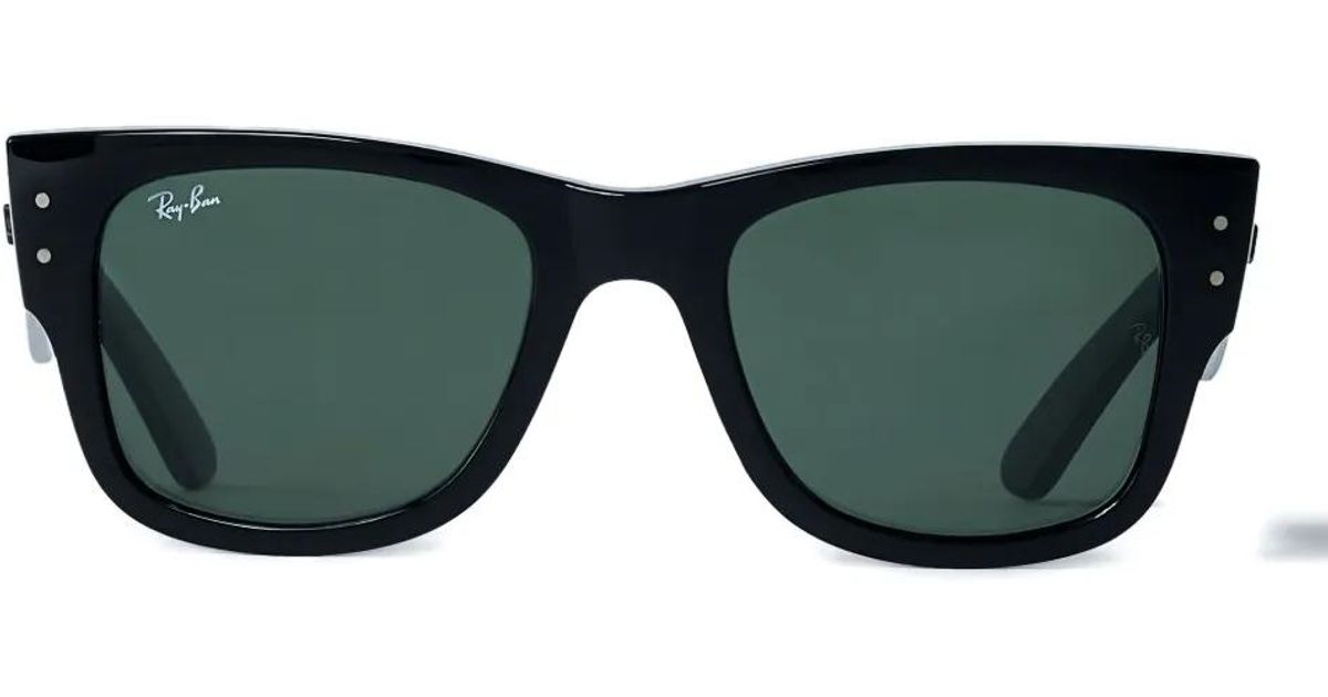 Ray-Ban Square-Frame Sunglasses in Green | Lyst UK