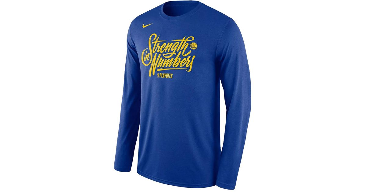 Nike Nba Gsw -Playoffs Strength in Blue for Men | Lyst