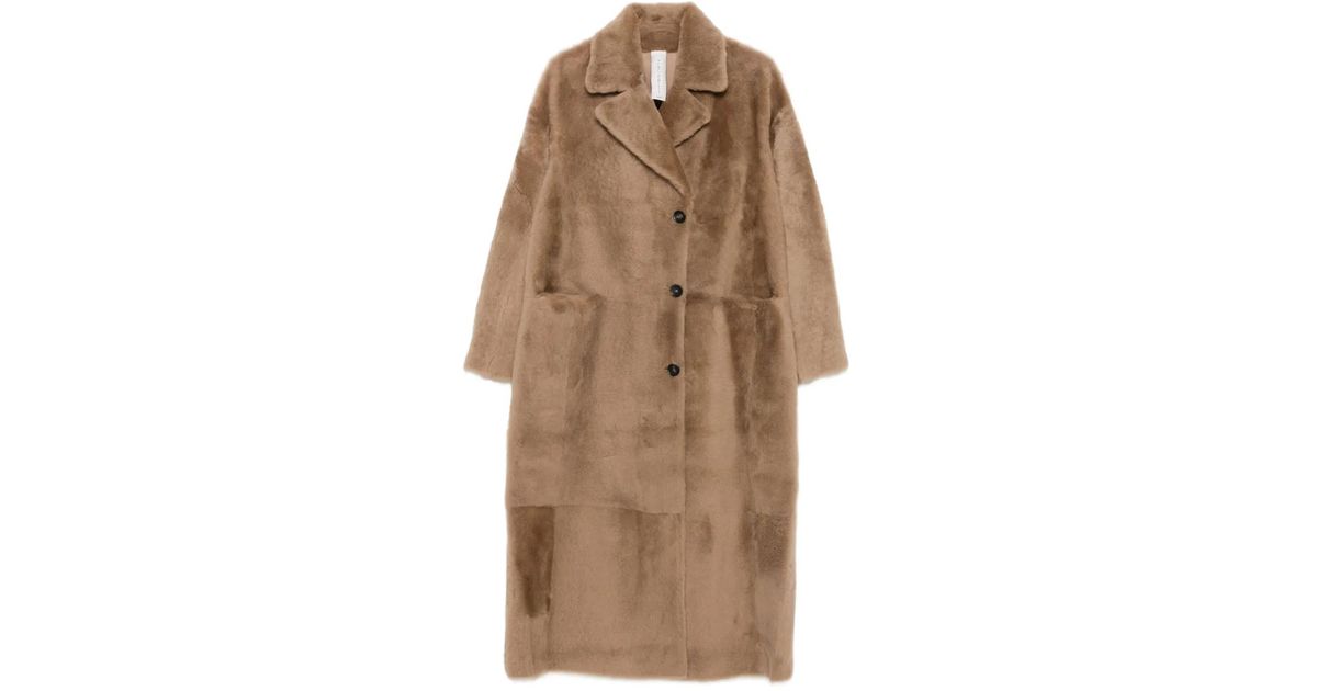 FURLING BY GIANI Welt-Pocket Coat in Natural | Lyst UK
