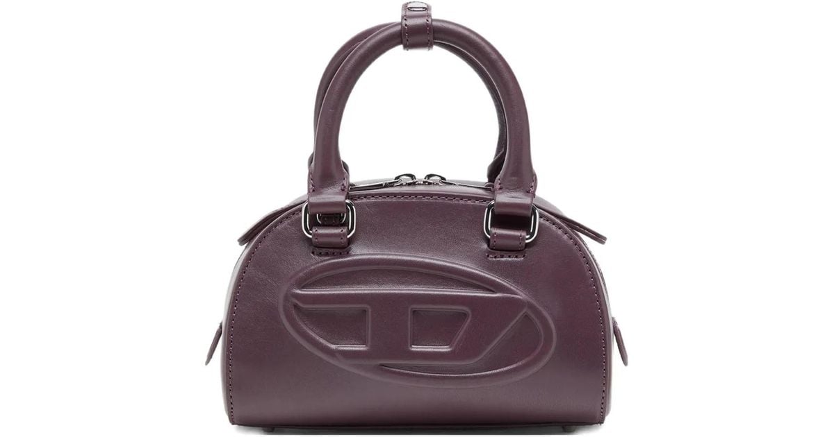 DIESEL X Farfetch 1dr Dome Logo-embossed Crossbody Bag in Purple | Lyst