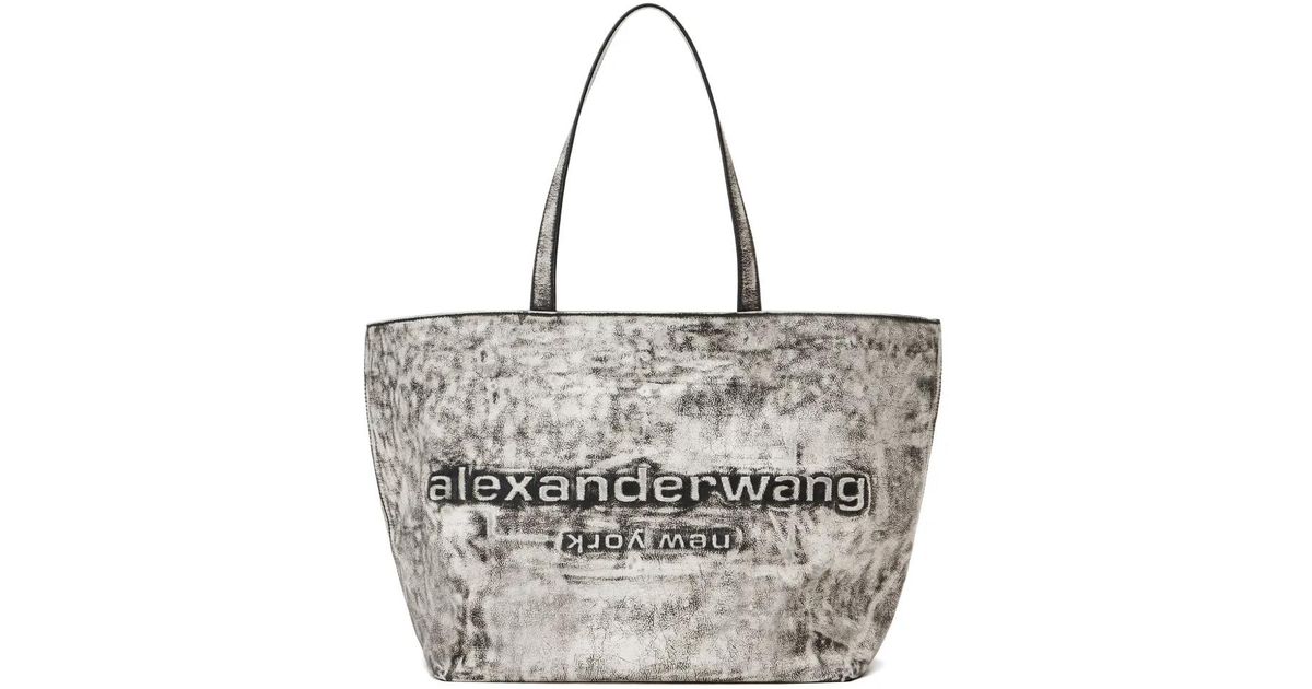 Alexander Wang Tote Bag With Punch Embossing in Grey | Lyst UK