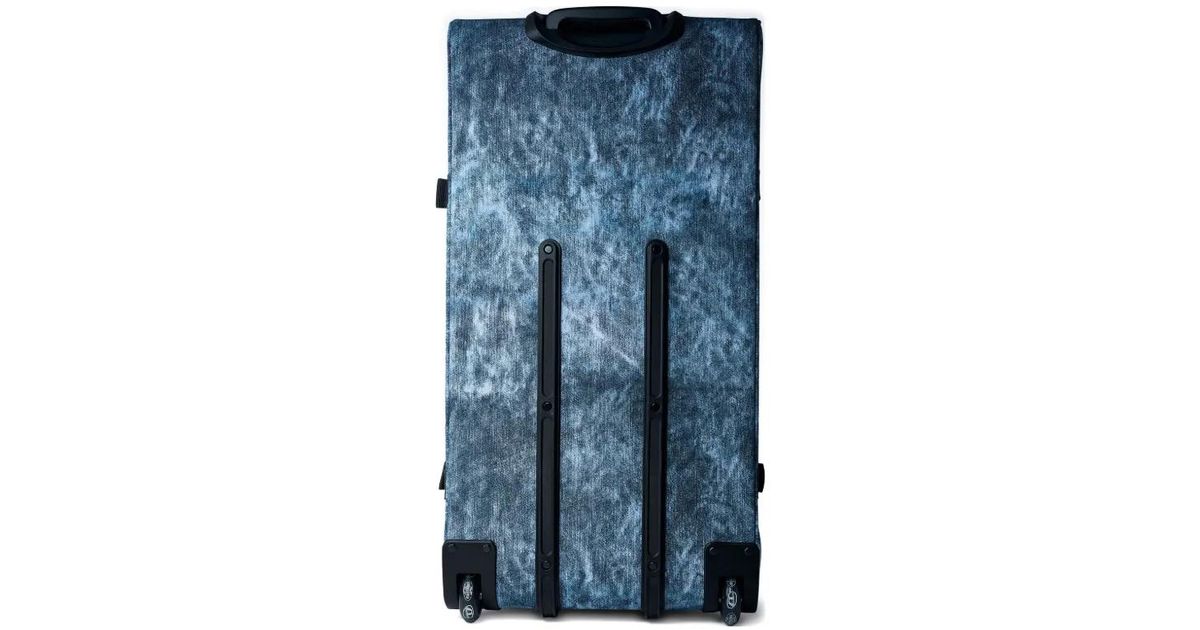 DIESEL Transit'R Denim-Effect Wheeled Suitcase in Blue | Lyst