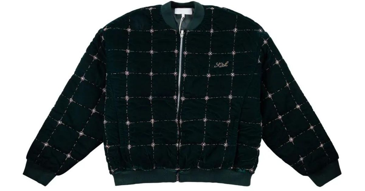 Kith Zip-Up Bomber Jacket in Black for Men | Lyst UK