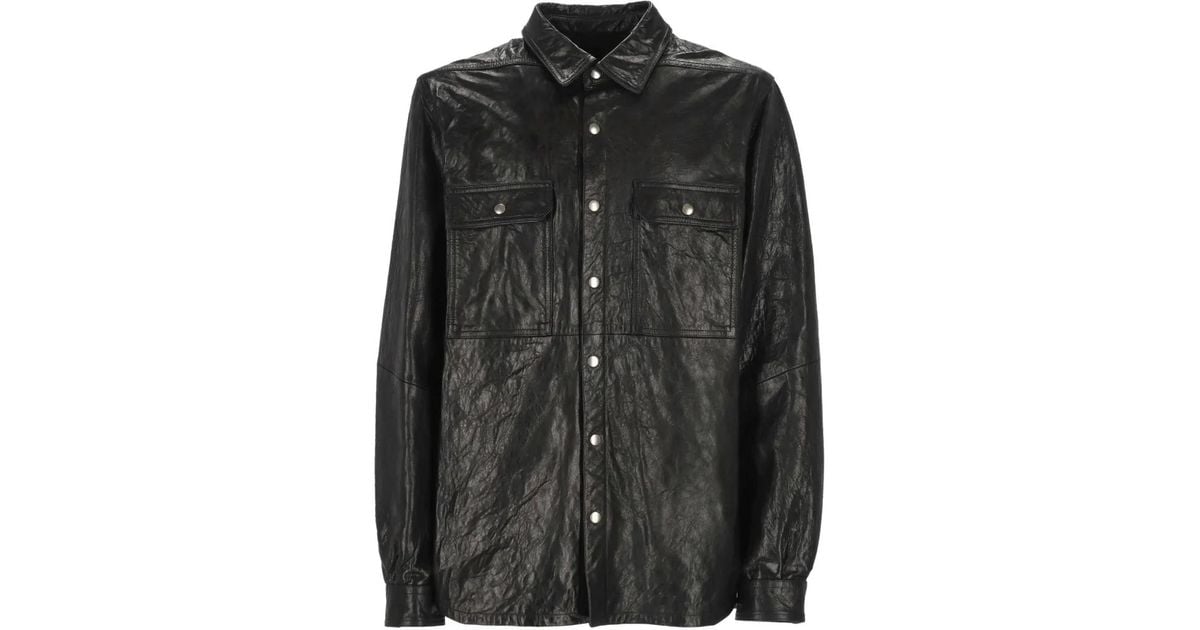 Rick Owens Flap-Pocket Jacket in Black for Men | Lyst UK