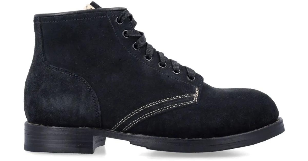 Visvim Suede Boots in Blue for Men | Lyst