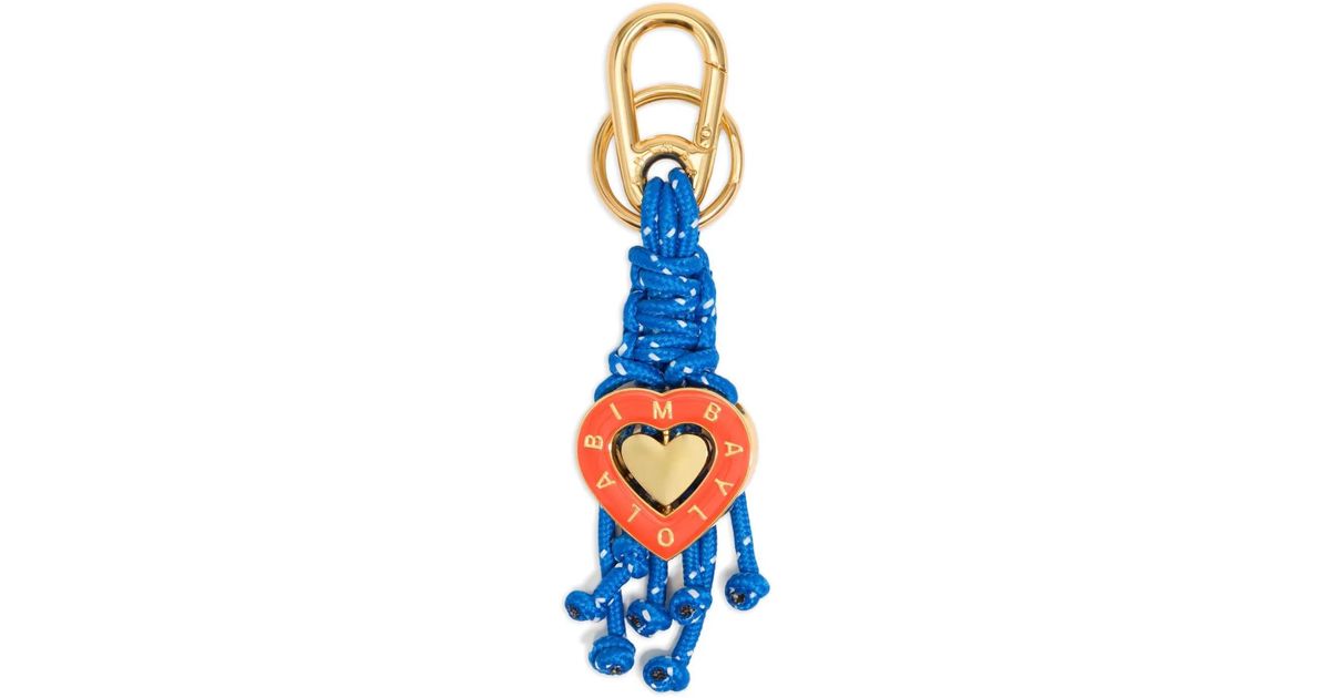 Bimba Y Lola Heart-Charm Rope Keyring in Blue | Lyst UK