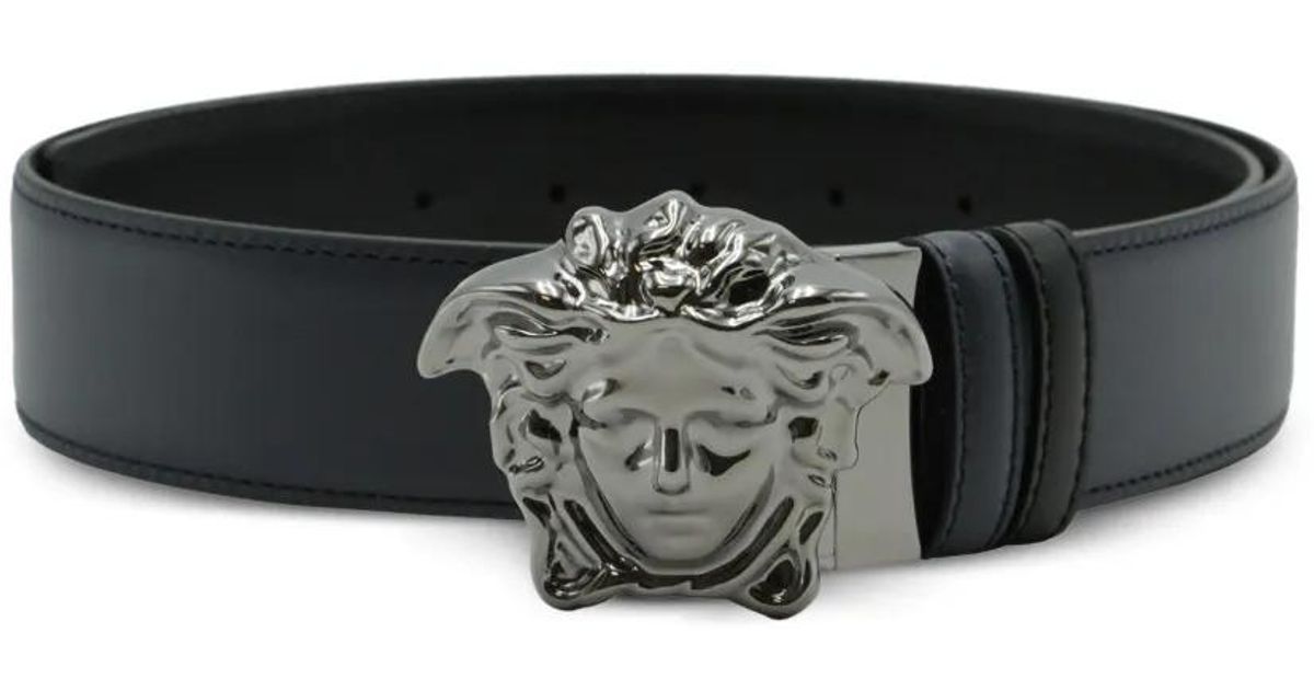 Versace Medusa Head Belt in Black for Men | Lyst UK
