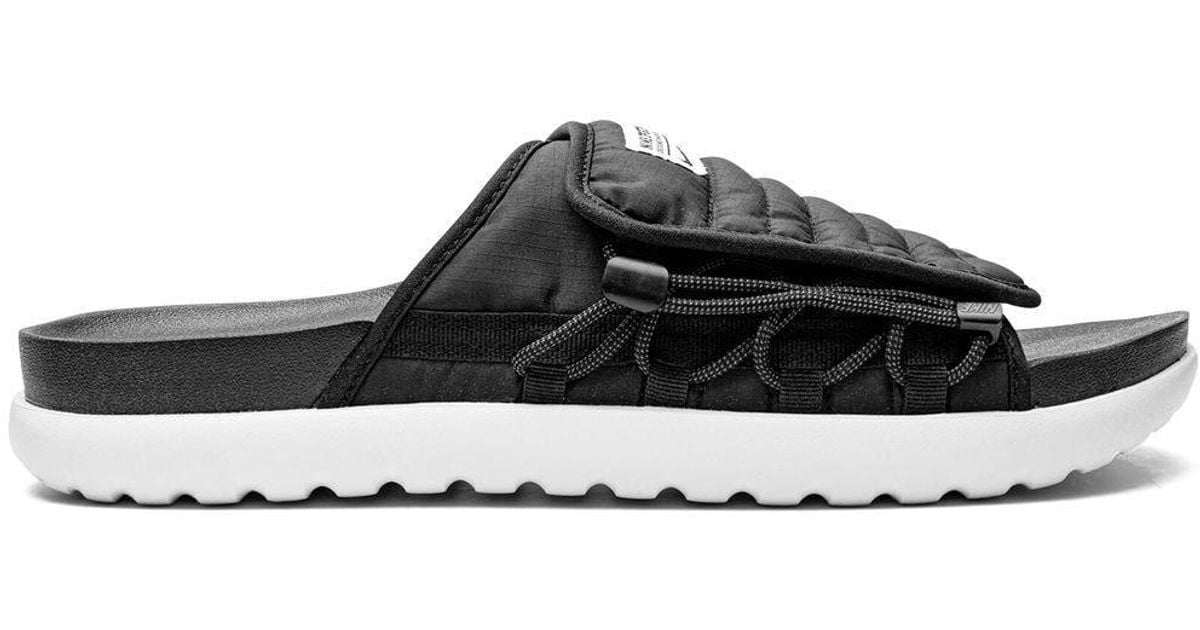 Nike Asuna 2 Flat Slides in Black for Men | Lyst