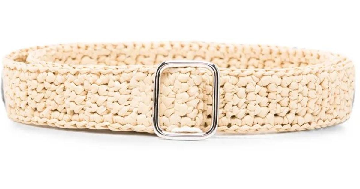DEHANCHE Mako Raffia Belt in Natural | Lyst UK