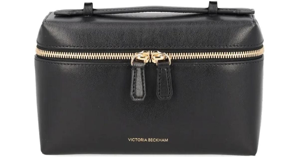 Victoria Beckham Zip Leather Coss Body Bag in Black | Lyst UK