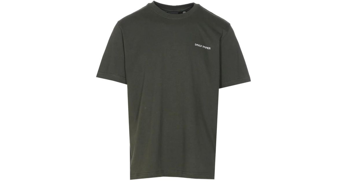 Daily Paper Printed T-Shirt in Green | Lyst UK