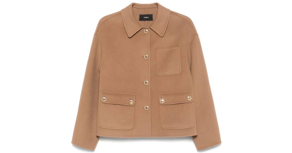 Arma Hollywood Jacket in Natural | Lyst