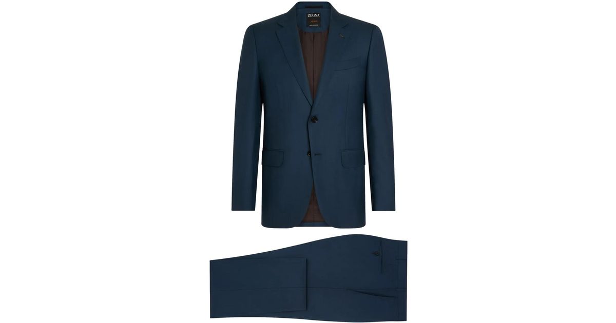 ZEGNA Oasi Suit in Blue for Men | Lyst