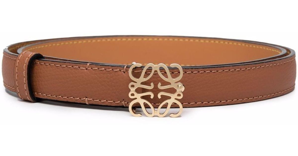 Loewe Anagram Buckle Belt in Brown | Lyst UK