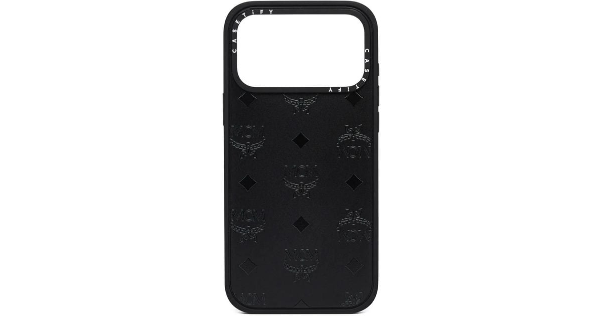 MCM X Casetify Monogram-Pattern Iphone 17 Pro Max Case in Black | Lyst UK
